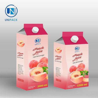 Non Toxic Beverage Gable Top Packaging Multiple Sizes Food Grade
