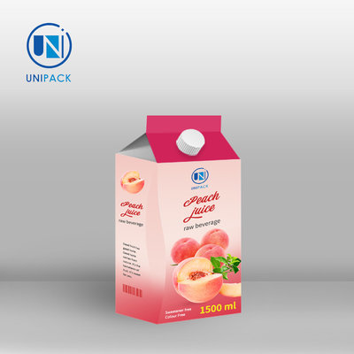 Non Toxic Beverage Gable Top Packaging Multiple Sizes Food Grade