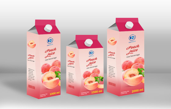 Non Toxic Beverage Gable Top Packaging Multiple Sizes Food Grade