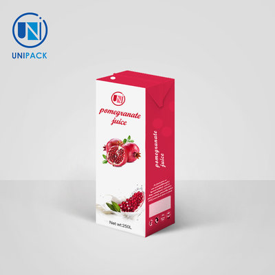 Industiral Aseptic Carton Pomegranate Juice Box Paperboard