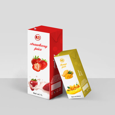 Industrial Aseptic Juice Box Packaging Customized Printing