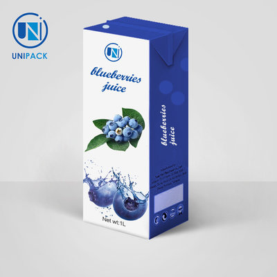 Environmental Friendly Juice Box Packaging Recyclable Matt Lamination
