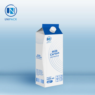 Personalized High End Carton Gable Top Fresh Milk Box