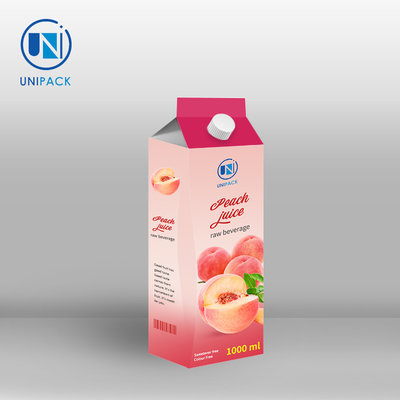 Unipack  New Arrival Custom Wholesale Juice Packaging Carton Gable Top
