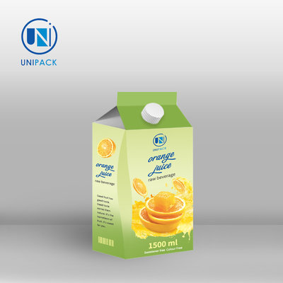 Unipack  Aseptic packaging new product juice milk packaging carton Gable Top