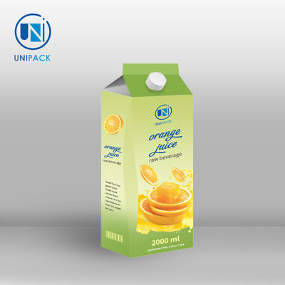 Unipack  Aseptic packaging new product juice milk packaging carton Gable Top