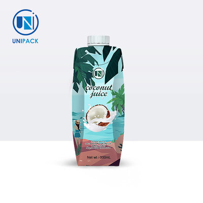 Recyclable Aseptic Brick Pack Matt Lamination For Juice Milk