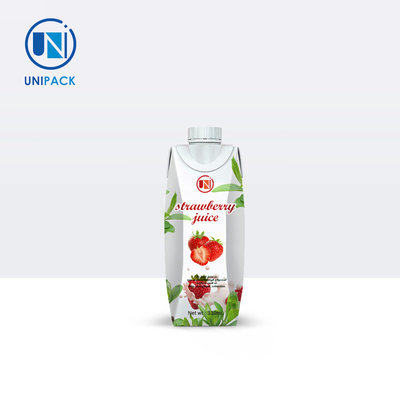 Recyclable Aseptic Brick Pack Matt Lamination For Juice Milk