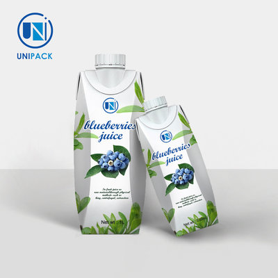 Aseptic Advanced Custom Juice Milk Packaging Box customized color