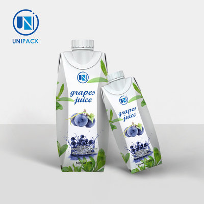 Aseptic Advanced Custom Juice Milk Packaging Box customized color