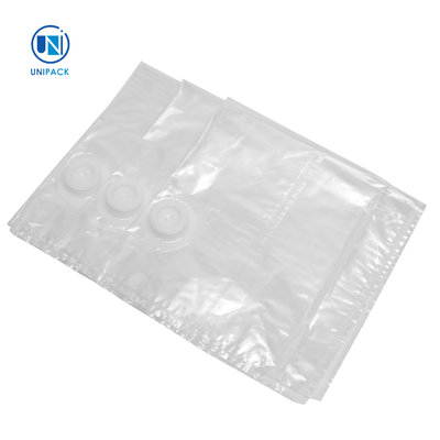 UNIPACK Clear Aseptic Bag In Box Fresh Milk Hot Sale Custom aseptic bag