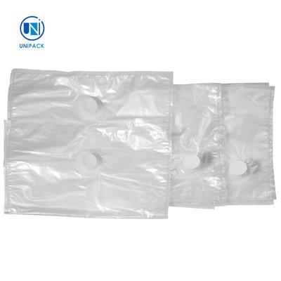 UNIPACK Clear Aseptic Bag In Box Fresh Milk Hot Sale Custom aseptic bag