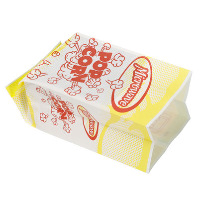 Multiple Color Microwave Popcorn Paper Bag Eco Friendly OEM Service