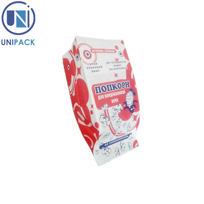 UNIPACK Greaseproof Paper Gourmet Microwave Popcorn Brown Bag
