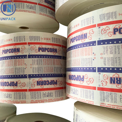UNIPACK Food Grade Gourmet Microwave Popcorn Packaging Bag Paper Roll