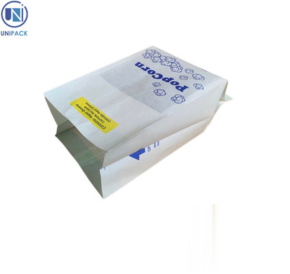 UNIPACK Greaseproof Paper Gourmet Microwave Popcorn packaging Brown Bag