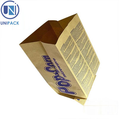Custom Design Greaseproof Paper Heat Seal Bags For Popcorn