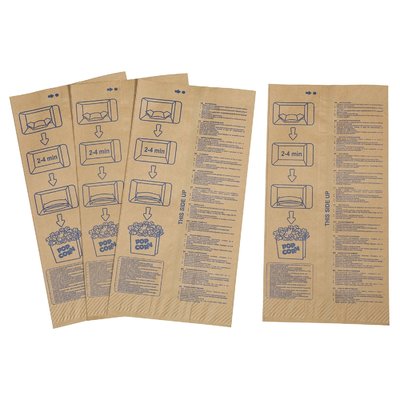 Disposable Food Packaging Paper+ VMPET Material For  Microwave Popcorn