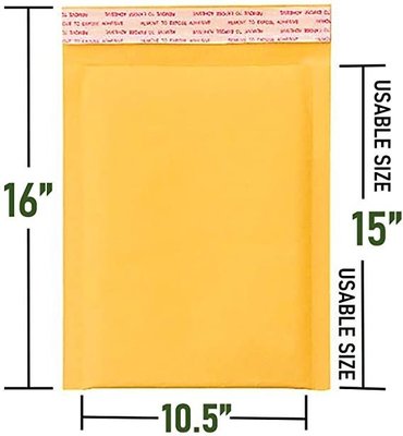 Recycled Paper Padded Bubble Mailer Bag Biodegradable Gravure Printing