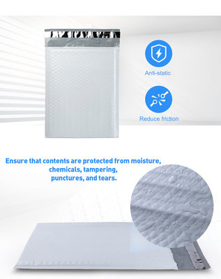 Gravure Printing Waterproof Plastic Bubble Poly Bags With Self Adhesive Seal
