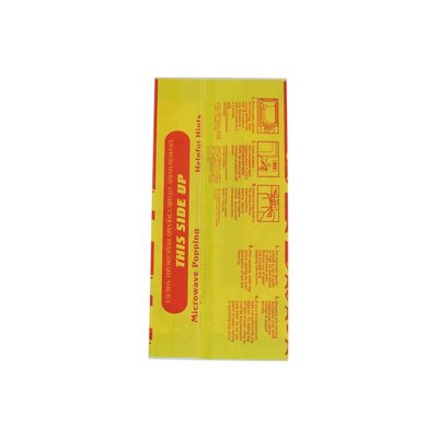                  Personalized Kraft Popcorn Packaging Custom Printed Microwave Popcorn Paper Bag             