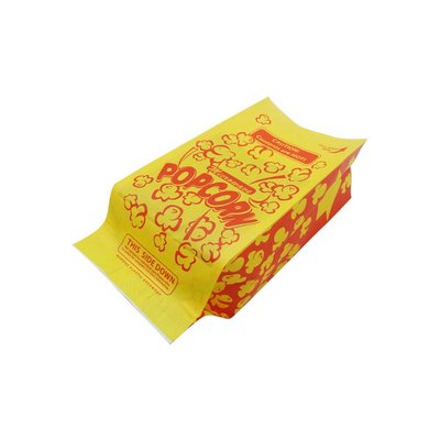                  Personalized Kraft Popcorn Packaging Custom Printed Microwave Popcorn Paper Bag             