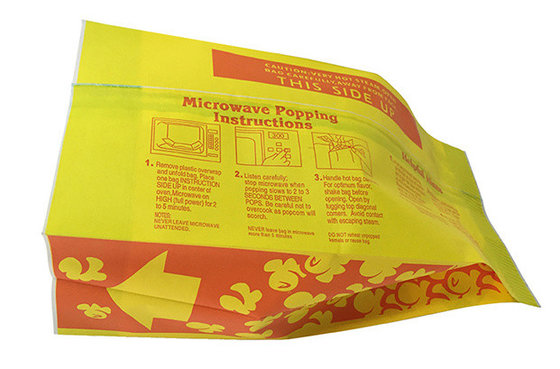                  Custom Printing Food Grade Kraft Paper Microwave Popcorn Bags             