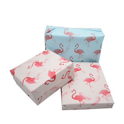 Custom Design Logo Poly Mailer Bag Flamingo Pattern For Shipping