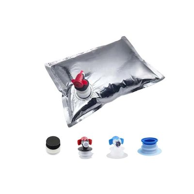 Customised Milk Juice Wine Coffee BIB bag Aseptic Liquid Packaging bag in box with valve