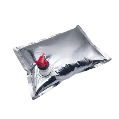 Customised Milk Juice Wine Coffee BIB bag Aseptic Liquid Packaging bag in box with valve