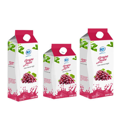 Composite laminate sheet recyclable Paper cardboard Juice milk Gable Top Carton box