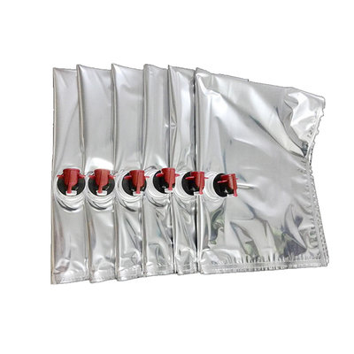 Factory Customised Wine Coffee BIB bag Aseptic Liquid Packaging bag in box with valve