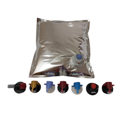 Factory Customised Wine Coffee BIB bag Aseptic Liquid Packaging bag in box with valve