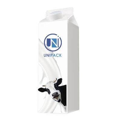 Lined Aluminum Foil cardboard juice package gable top carton pack box beverage packaging