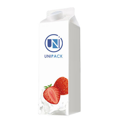 Lined Aluminum Foil cardboard juice package gable top carton pack box beverage packaging