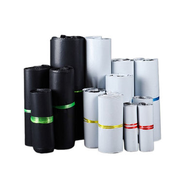 Black and white color printing new material waterproof logistics express shipping poly mailer courier packaging bag