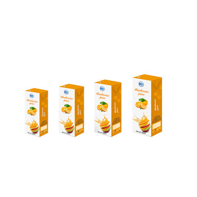 custom Lined Aluminum Foil Gable Top carton coconut water Aseptic brick pack