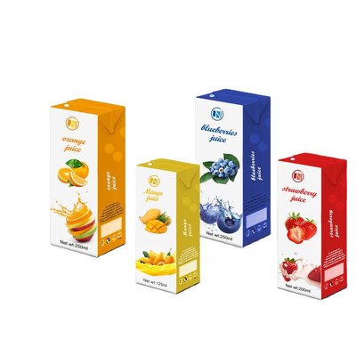 custom Lined Aluminum Foil Gable Top carton coconut water Aseptic brick pack