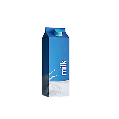 eco-friendly composite laminated cardboard aseptic gable top pack filling juice milk carton box packaging