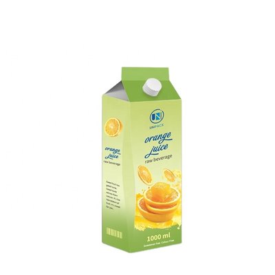eco-friendly composite laminated cardboard aseptic gable top pack filling juice milk carton box packaging