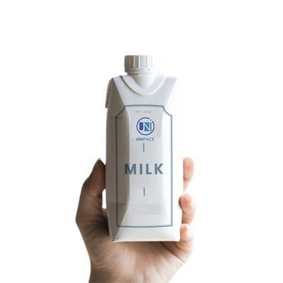 eco-friendly composite laminated cardboard aseptic prisma pack filling juice milk beverage carton box packaging