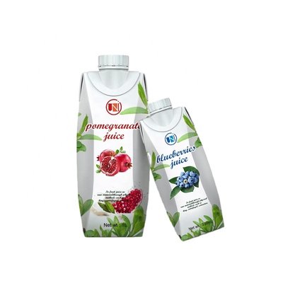 eco-friendly composite laminated cardboard aseptic prisma pack filling juice milk beverage carton box packaging