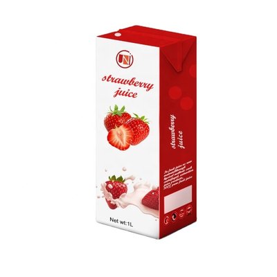 unipack custom milk juice coffee drink filling special high quality aseptic composite brick pack carton box packaging