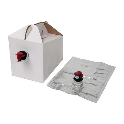 unipack composite aluminum foil filling wine juice special aseptic butterfly valve bib bag packaging bag in box