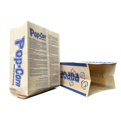 UNIPACK food grade fluoride-free microwave popcorn paper bag heatable disposable oil-proof food paper bag packaging