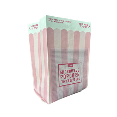 composite laminated reflective film fluoride-free microwave popcorn kraft paper bag food oil proof paper bag packaging