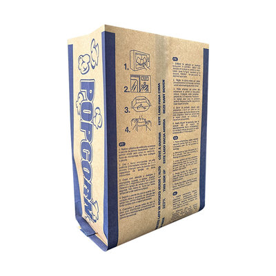 UNIPACK non-fluorine composite material safe oil-proof microwave popcorn food kraft paper bag packaging