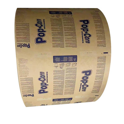 UNIPACK fluoride-free composite laminated  heatable oil-proof paper rolls packaging for food microwave popcorn bag