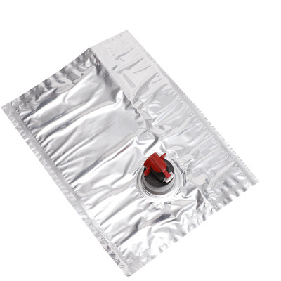 Aseptic aluminized plastic composite bib bag packaging 3L 5L 10L 20L coffee wine drink bag in box with valve