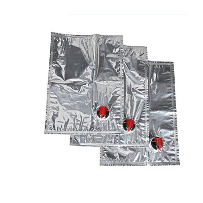Aseptic aluminized plastic composite bib bag packaging 3L 5L 10L 20L coffee wine drink bag in box with valve